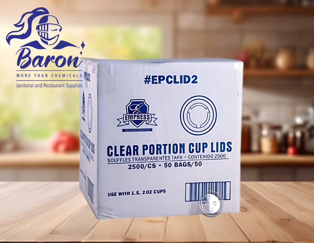 EPCLID2 Empress Lid for 1, 1.5, and 2 oz. Portion Cups - Baron Chemicals