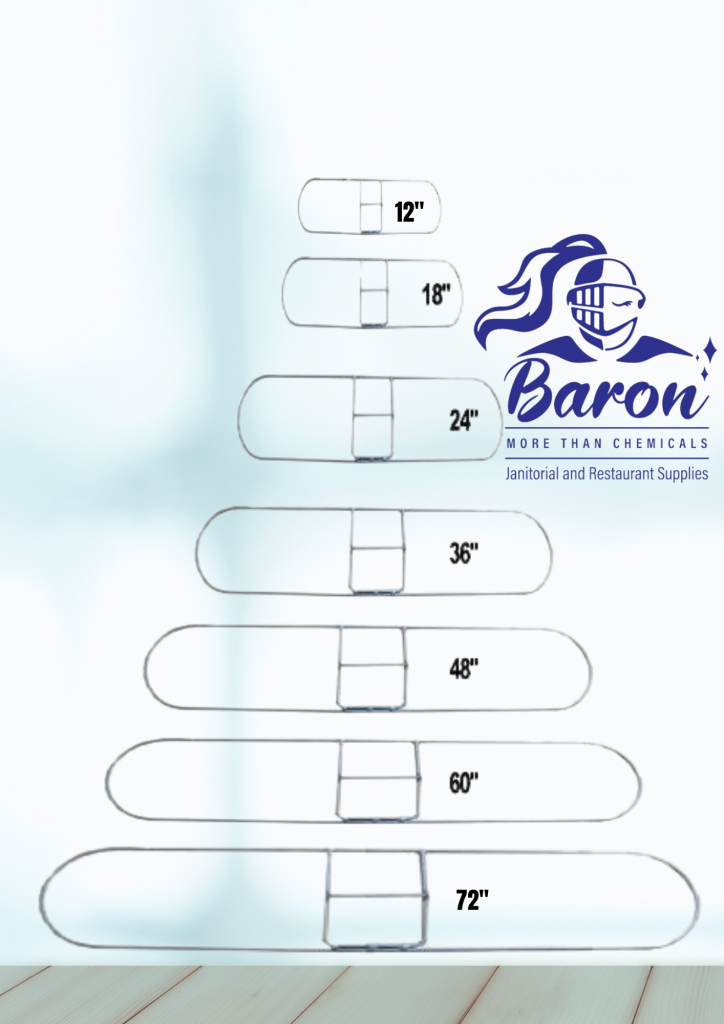 Dust Mop Frames, Black Coated Metal Frame - Baron Chemicals