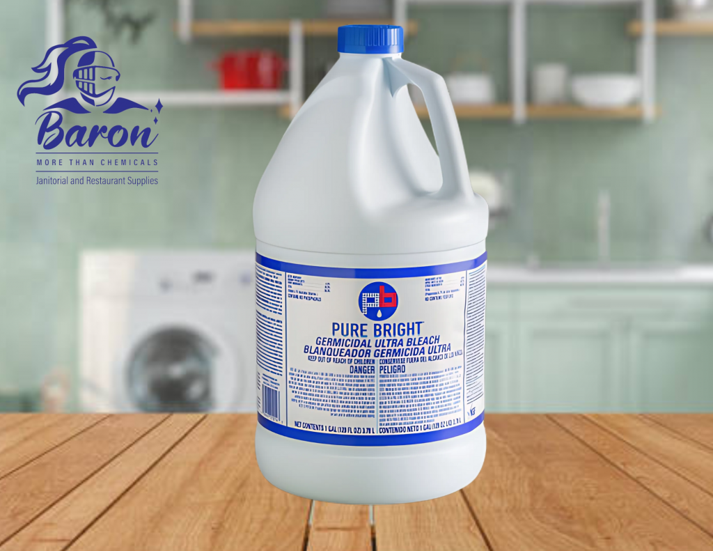 Pure Bright Liquid Bleach, Gallon - Baron Chemicals