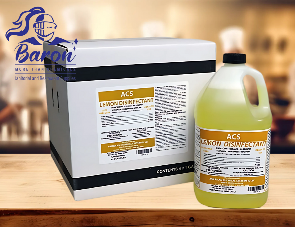 ACS LEMON DISINFECTANT - Baron Chemicals