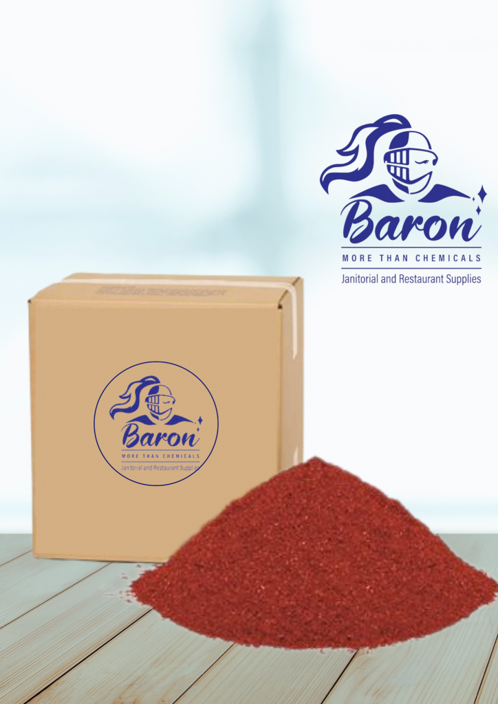 OIL BASE FLOOR SWEEPING COMPOUND 15Gal. BOX, RED - Baron Chemicals