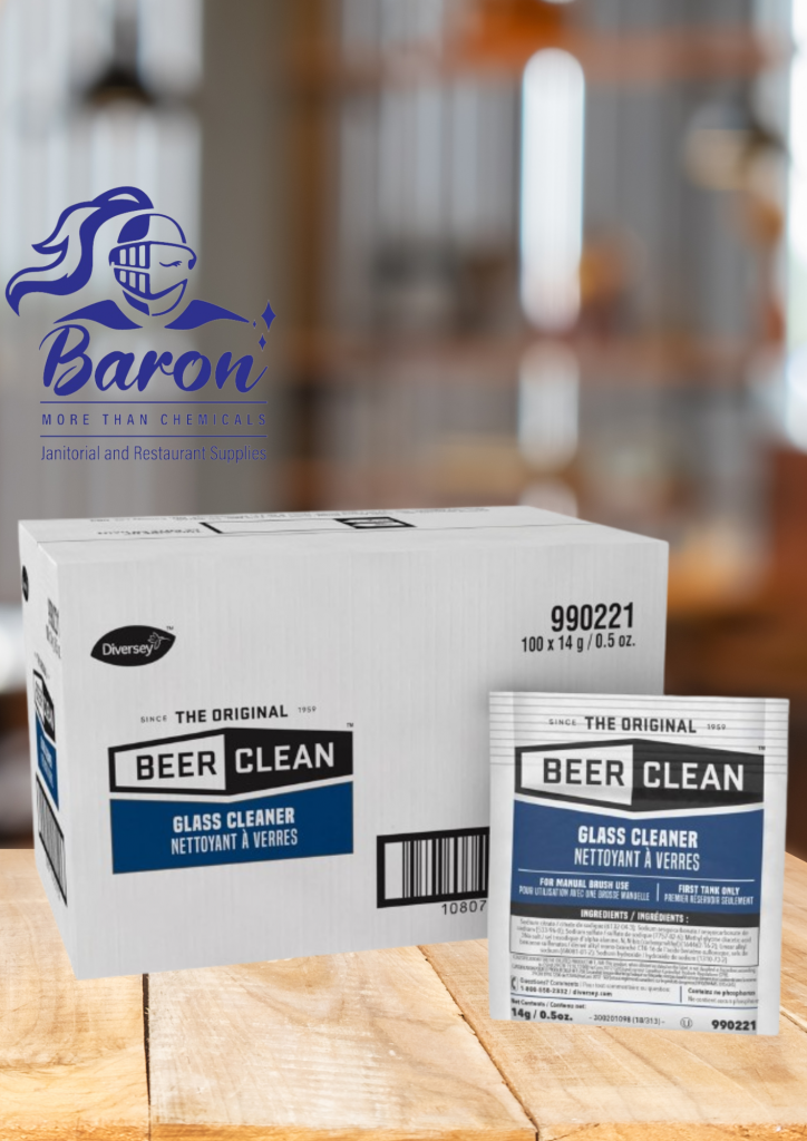 Diversey 990221 Beer Clean Glass Cleaner (0.5 Ounce, 100-Pack) - Baron ...