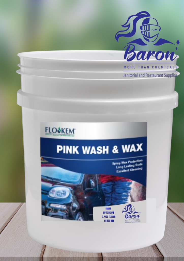 Flo-Kem Pink Wash & Wax, 5 Gal Pail - Baron Chemicals