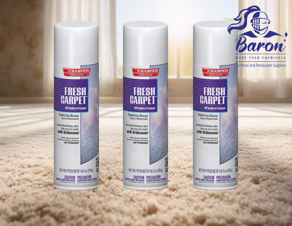 Champion Aerosol Fresh Carpet Light Foam, 18 oz - Baron Chemicals