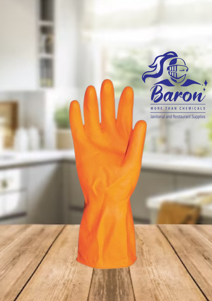 PROGUARD 12" Reusable Chemical Resistant Flock-Lined Gloves, Latex ...