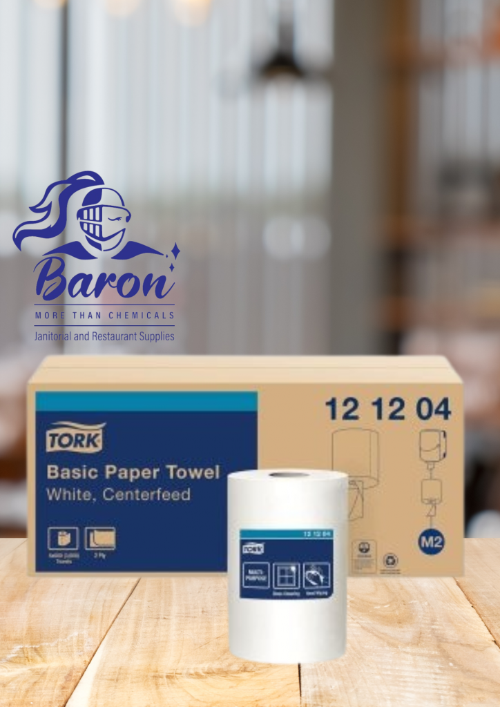 121204 Tork Soft Center Pull Hand Towel, White - Baron Chemicals