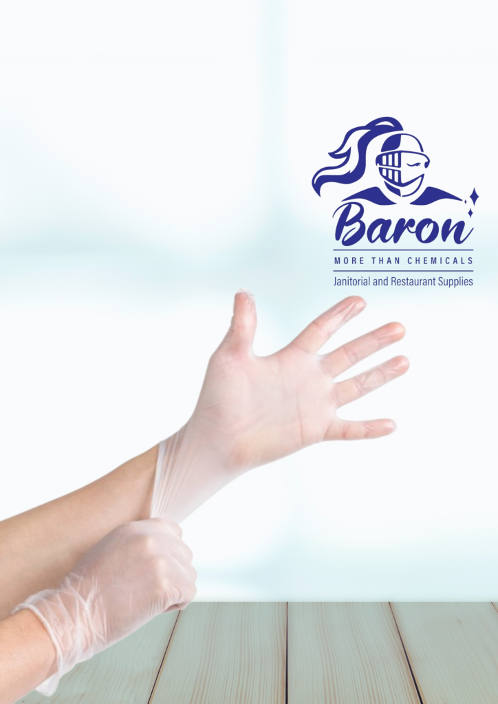 Empress EVPF Vinyl Multi Purpose Gloves, Powder-Free - Baron Chemicals