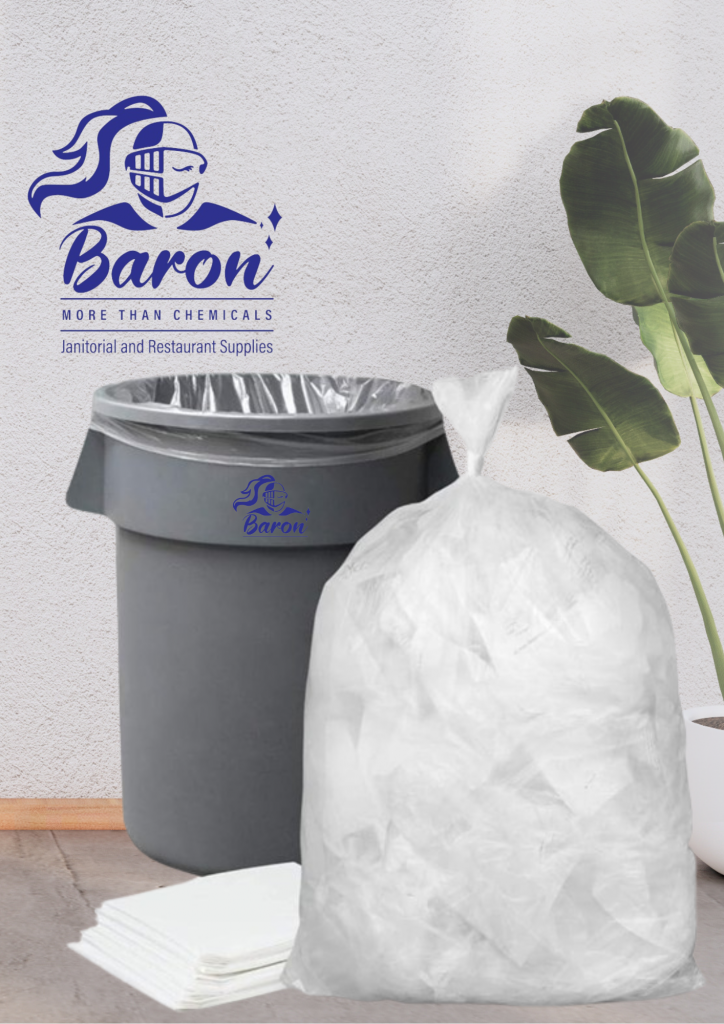 43X48 17Mic Natural Liner ( 56 Gal), Case/200 - Baron Chemicals