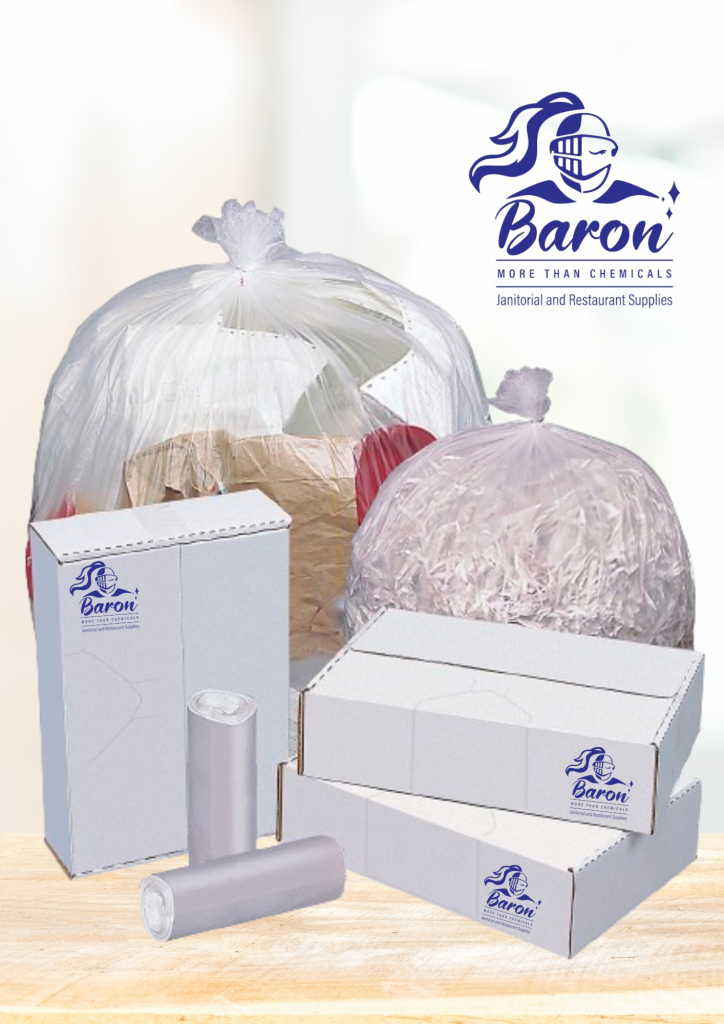 38x60 22Mic Natural Liner, Case,150/Case - Baron Chemicals