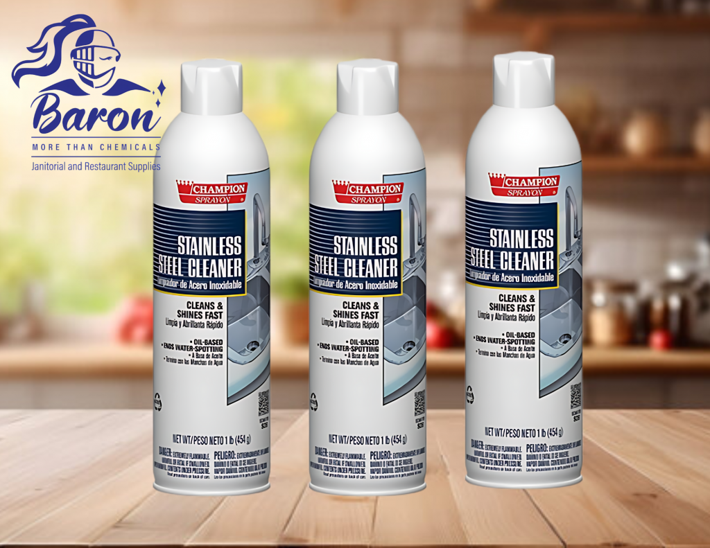 Champion Aerosol Stainless Steel Cleaner - Oil Based 16 oz - Baron ...