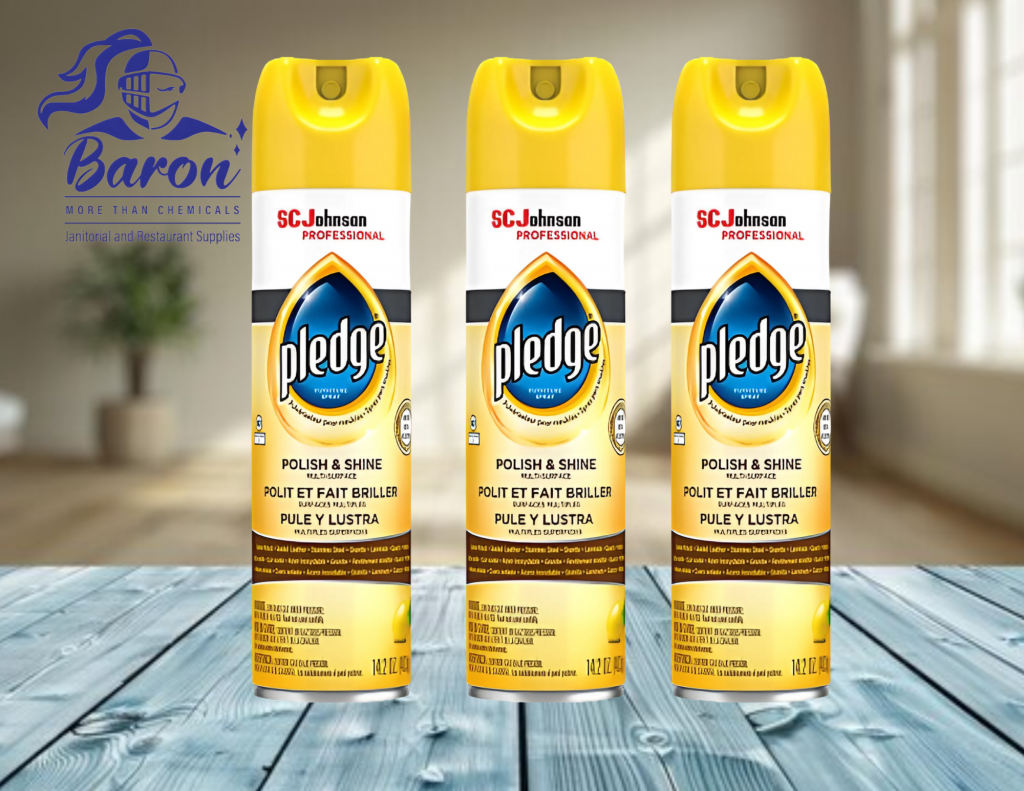 Pledge Furniture Polish, Lemon Scent, 14.2 Oz Can - Baron Chemicals